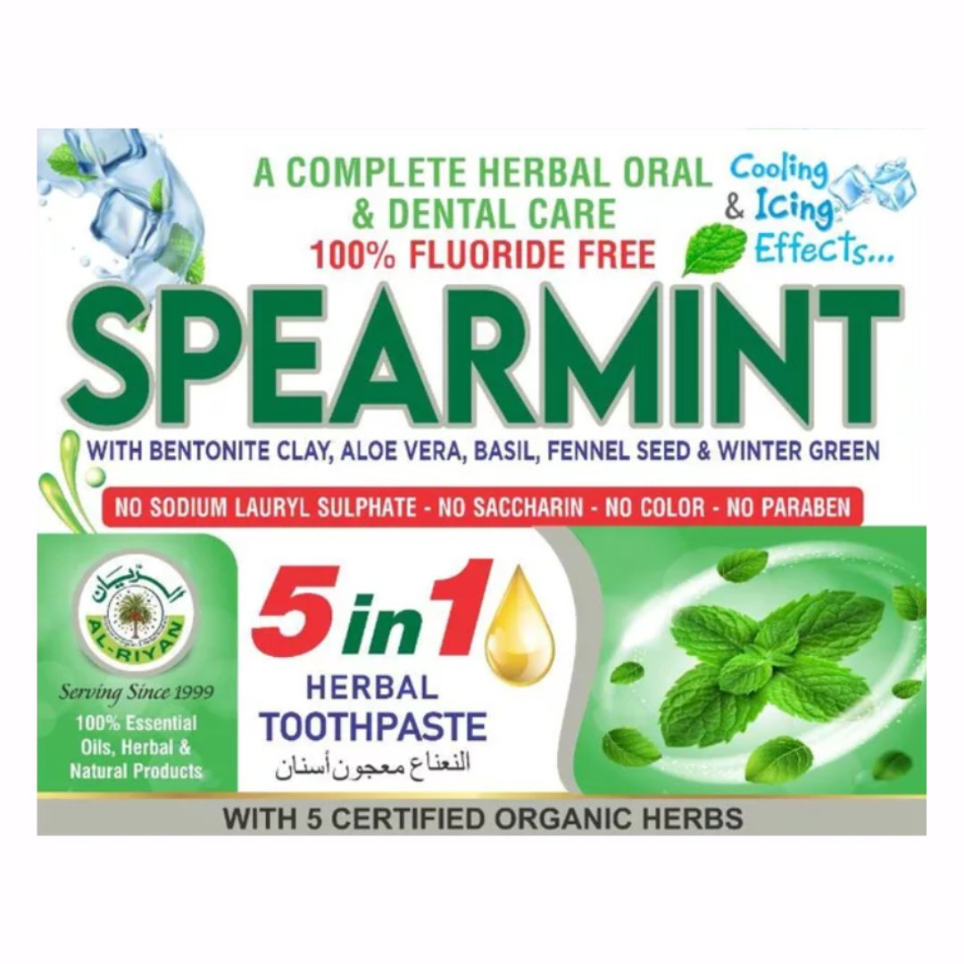 Spearmint Herbal Toothpaste – Adiva Naturals
