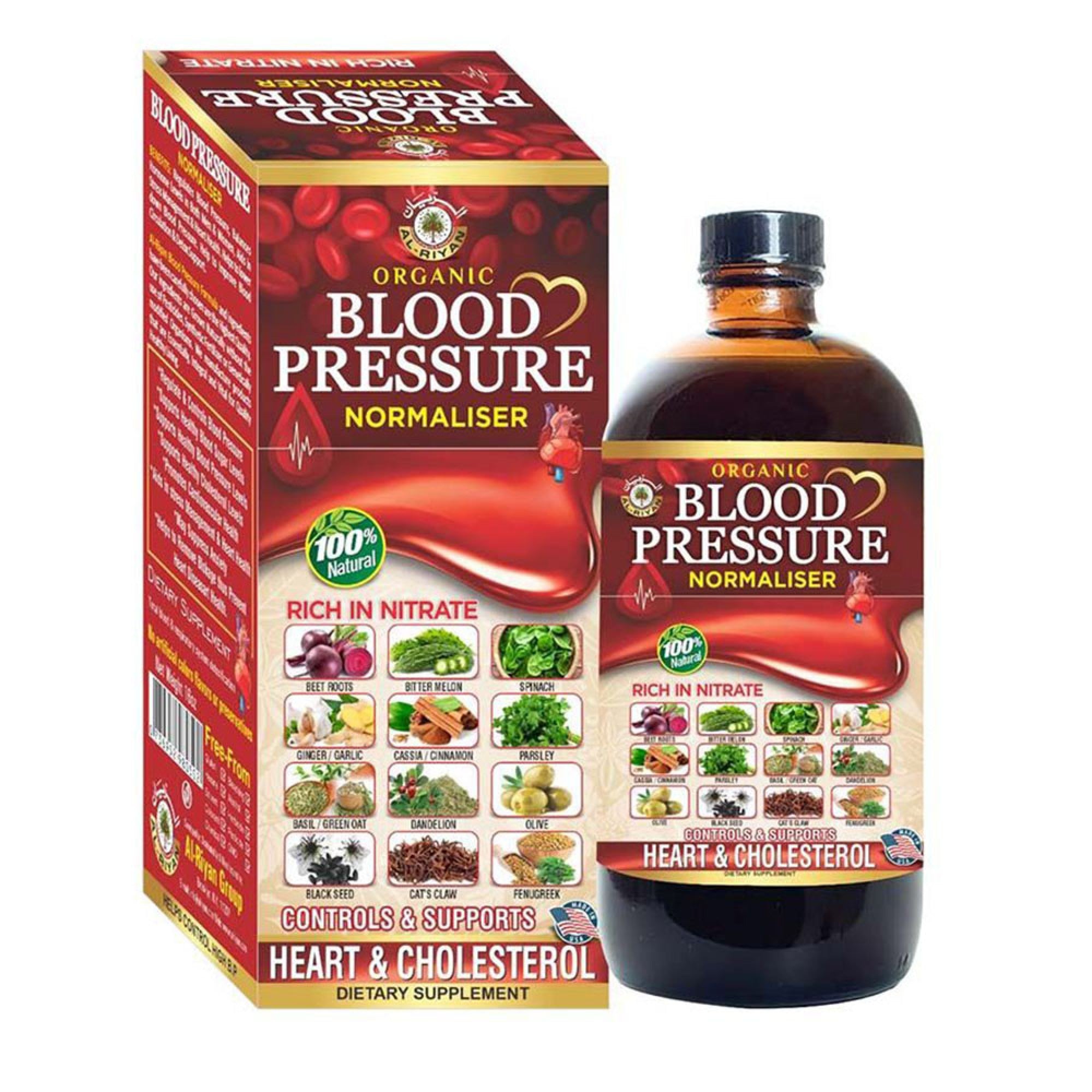 Organic Blood Pressure Normaliser Bitters 16oz – Adiva Naturals