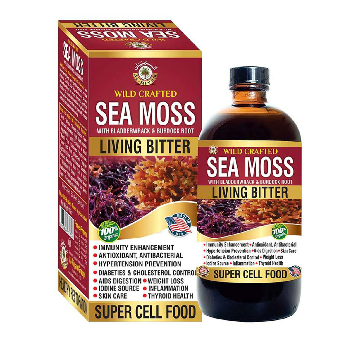 Organic Sea Moss Living Bitter 16oz – Adiva Naturals