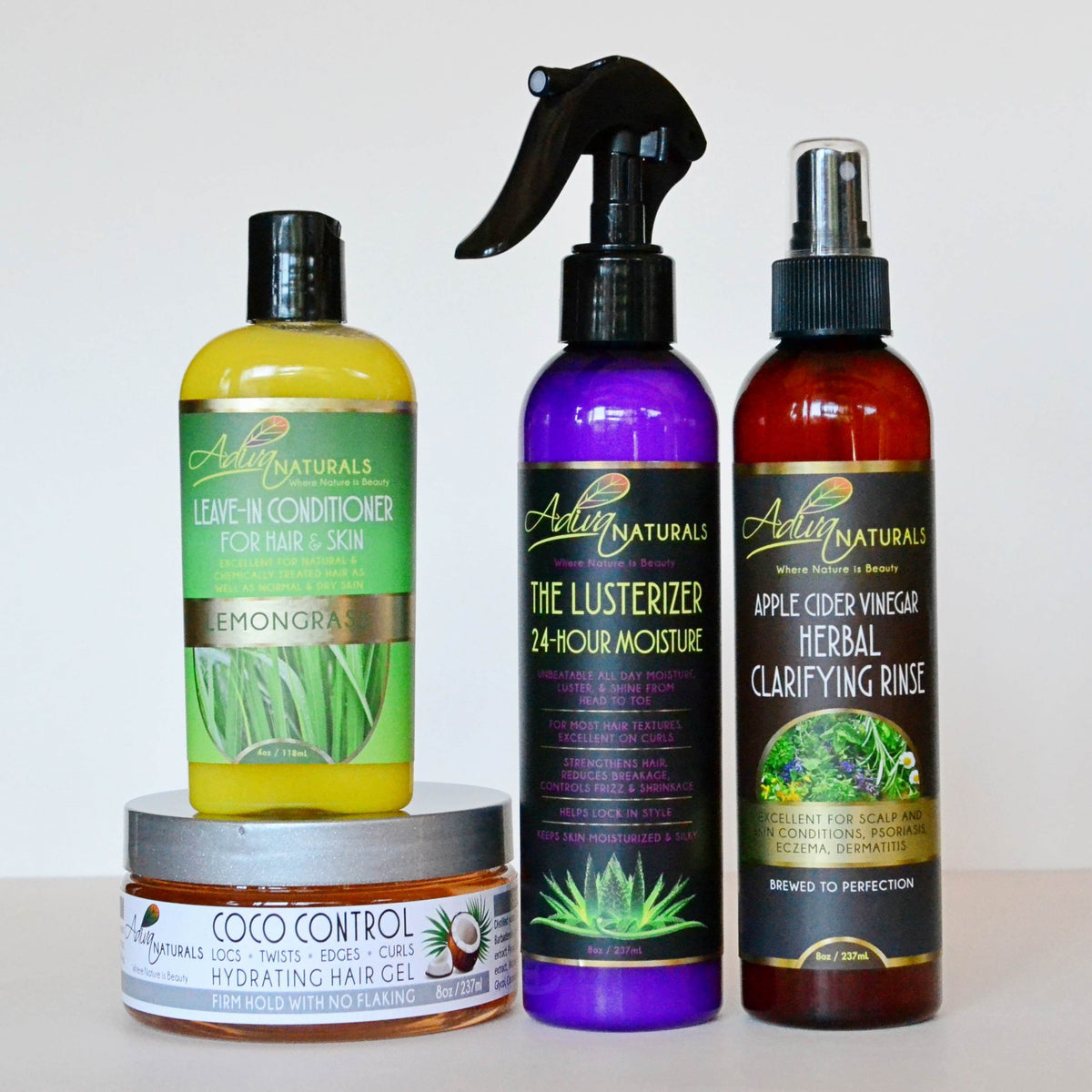 Complete Loc Care Kit: Adiva Naturals' Ultimate Hair & Skin Essentials ...