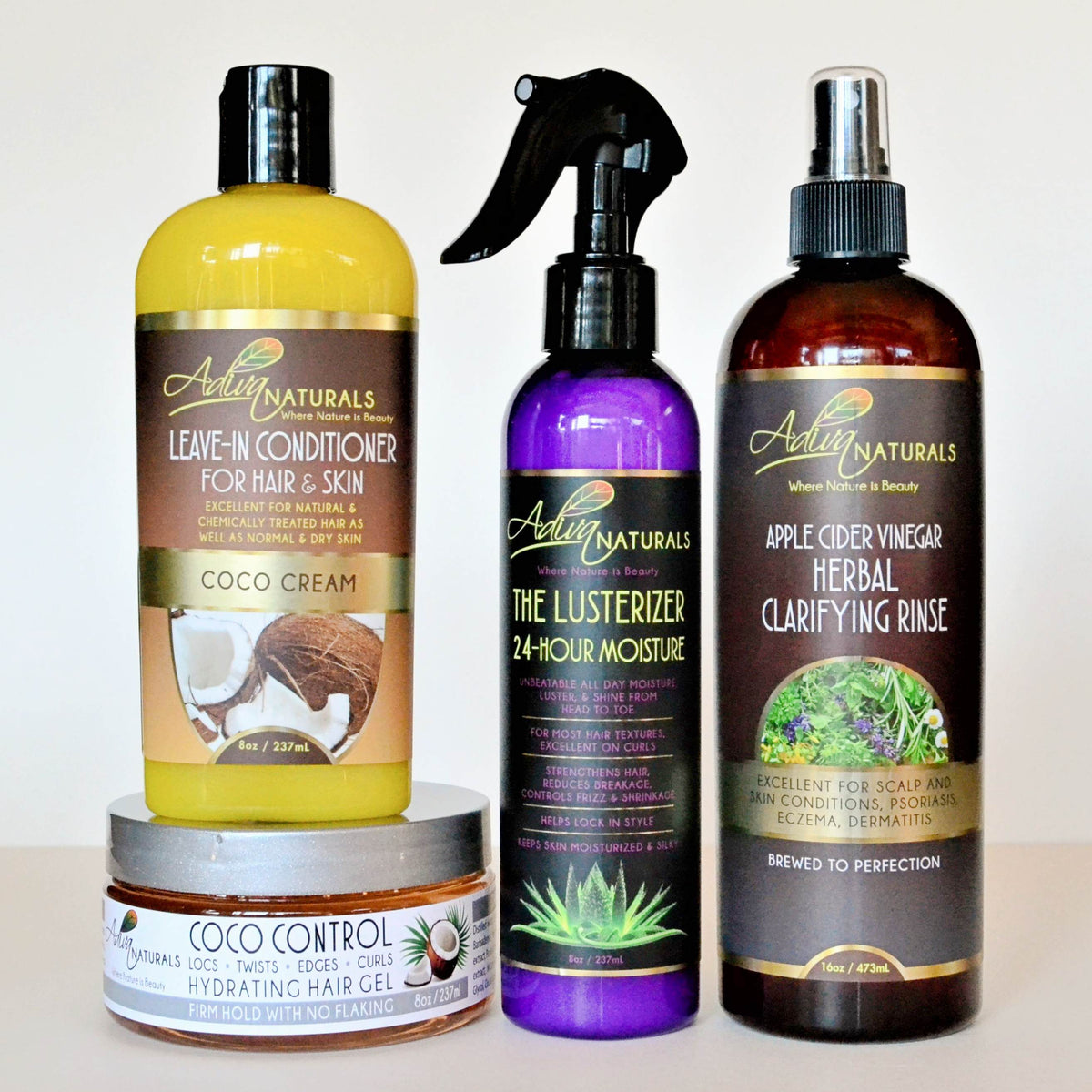 Complete Loc Care Kit: Adiva Naturals' Ultimate Hair & Skin Essentials ...