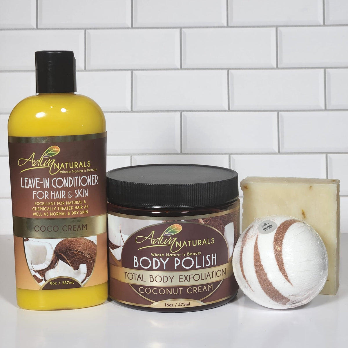 I Love Coconut Cream Set (Choose your soap) – Adiva Naturals